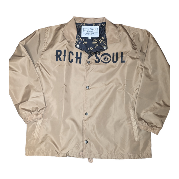 Coach Jacket Tan/Black – Rich Soul Culture
